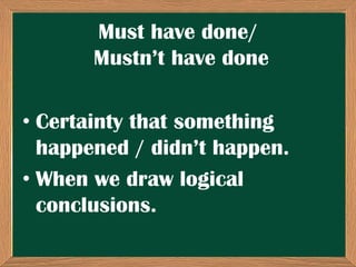 Perfect Modal Verbs | PPTX