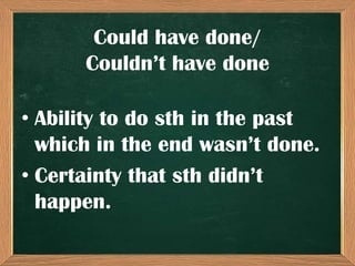 Perfect Modal Verbs | PPTX