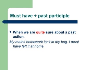 Modal perfect | PPT