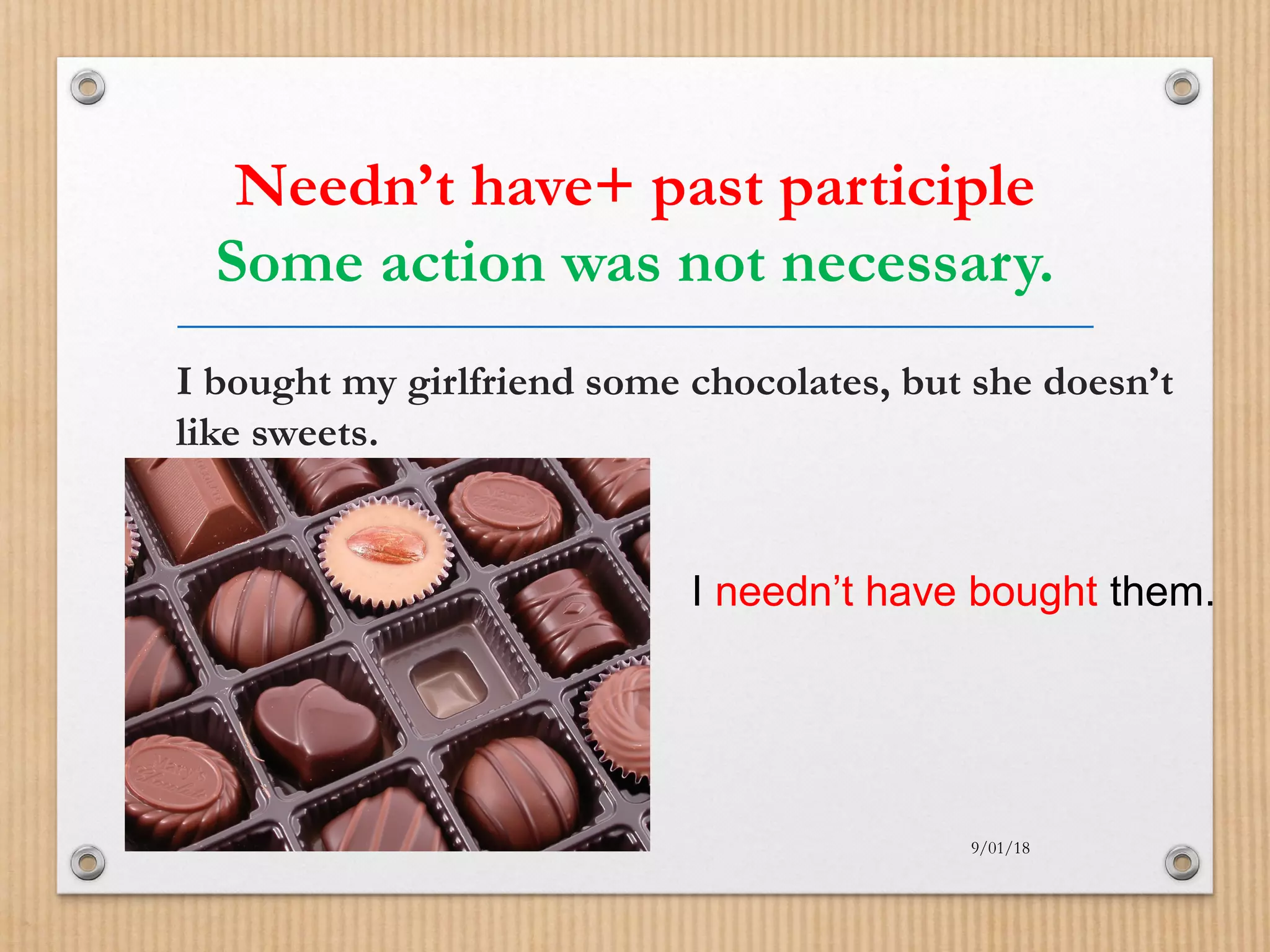 Modal perfect with pictures | PPT
