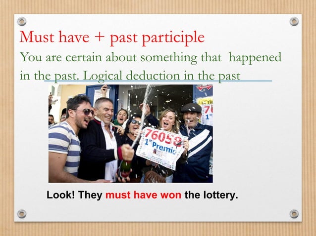 Modal perfect with pictures | PPT