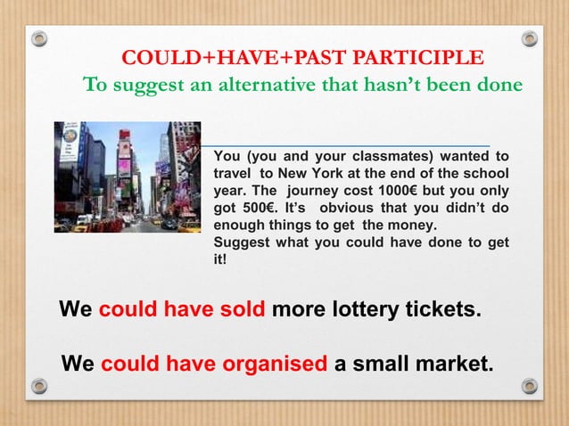 Modal perfect with pictures | PPT