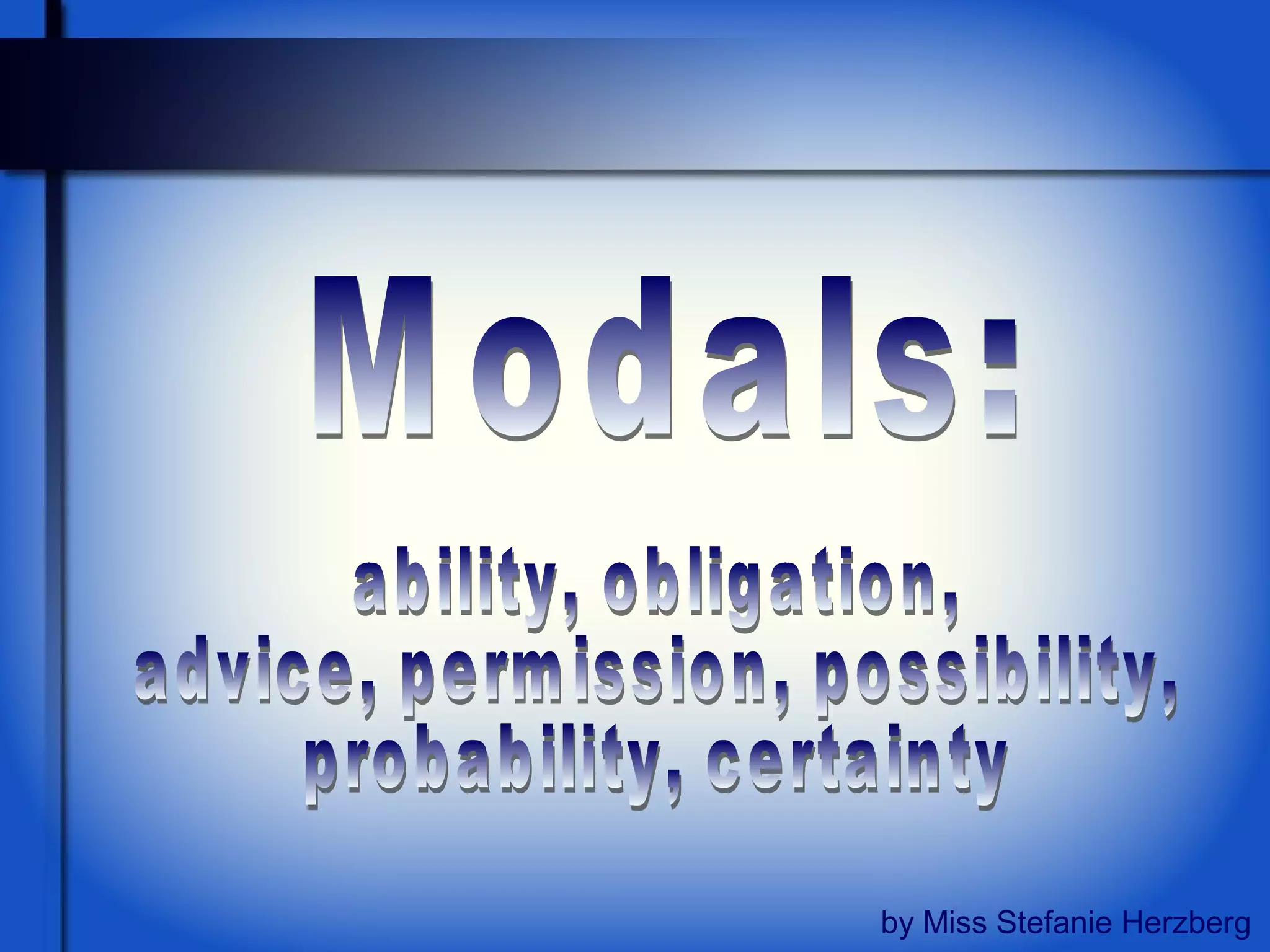 Modals | PPT