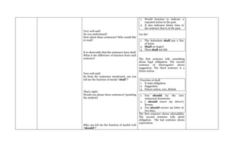Lesson Plan on Modals | PDF