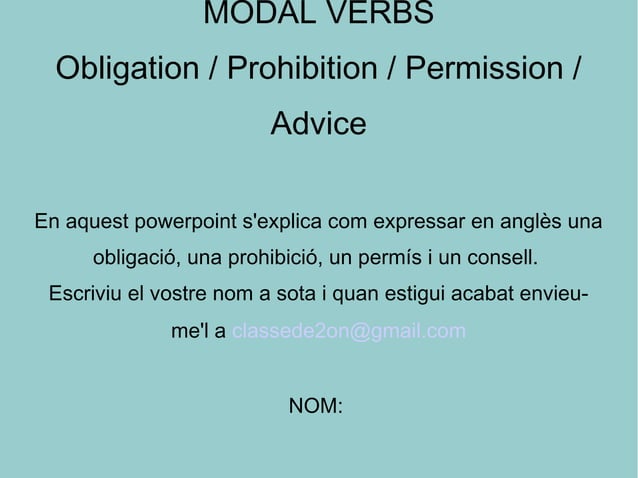 Modals | PPT