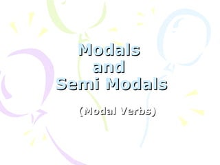 Modals | PPT