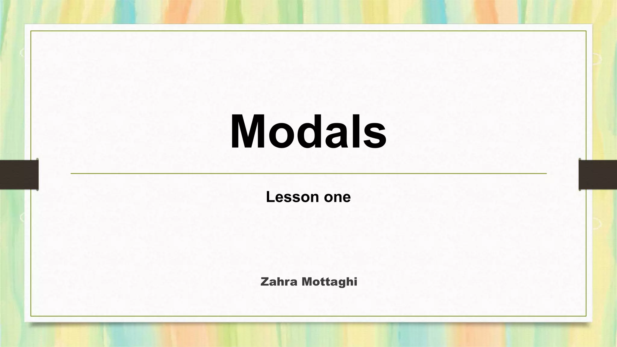 Modals | PPT