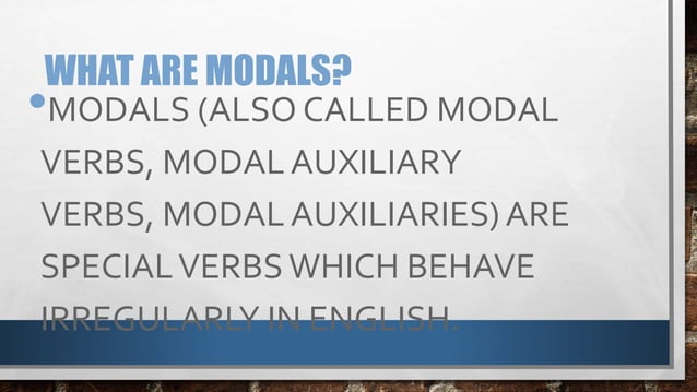 Modals | PPT
