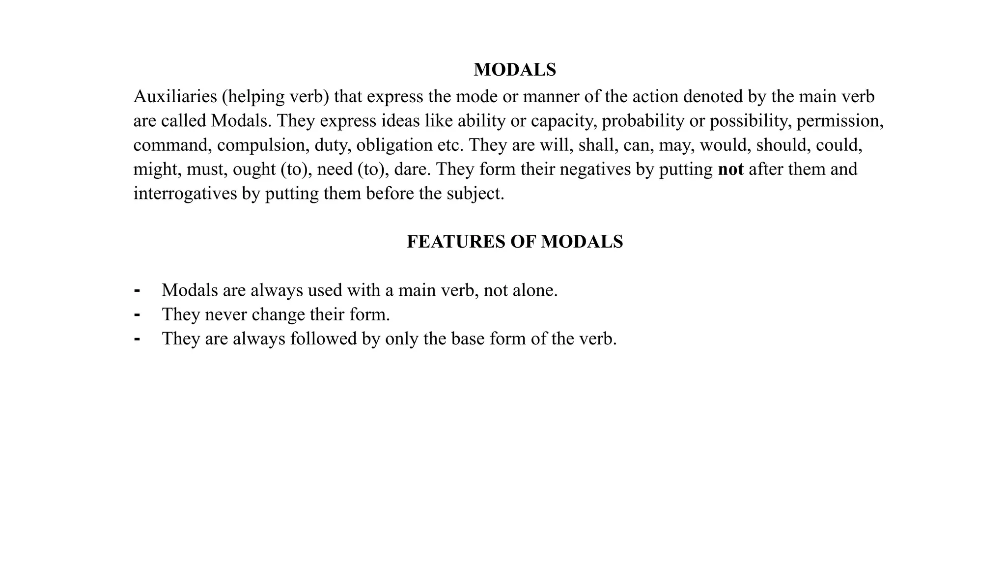 Modals english | PPTX