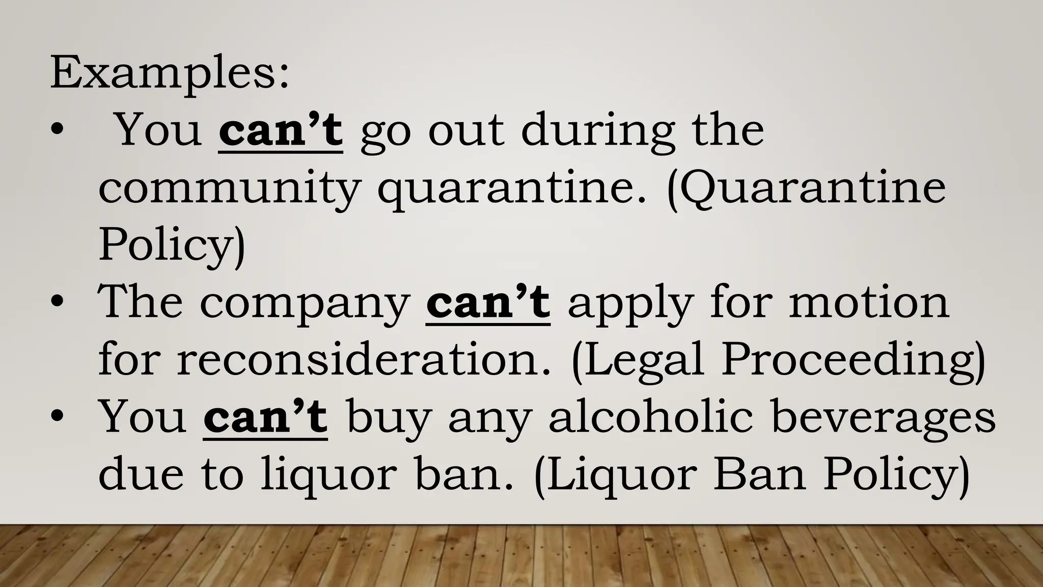 Express permission, obligation, and prohibition | PPTX