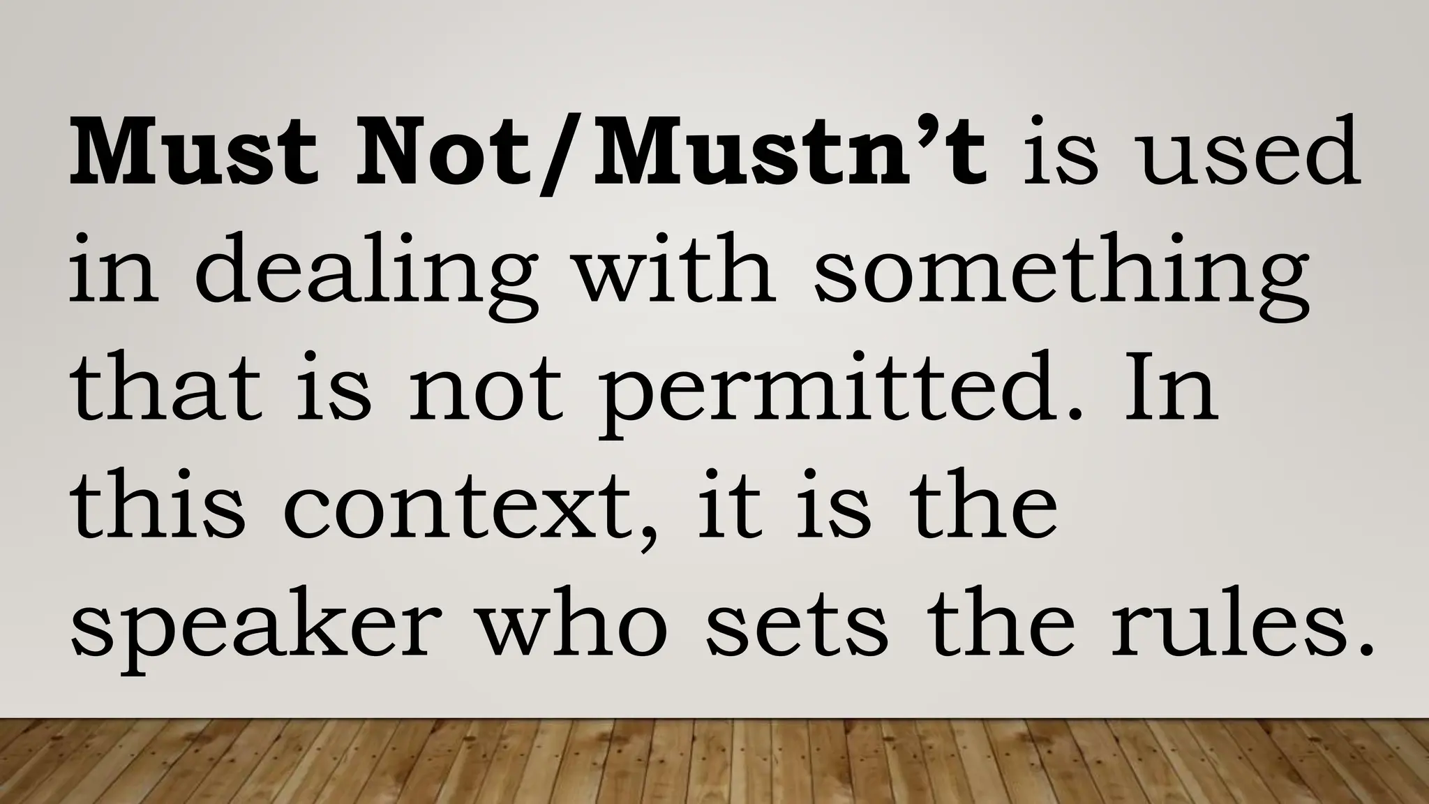 Express permission, obligation, and prohibition | PPTX