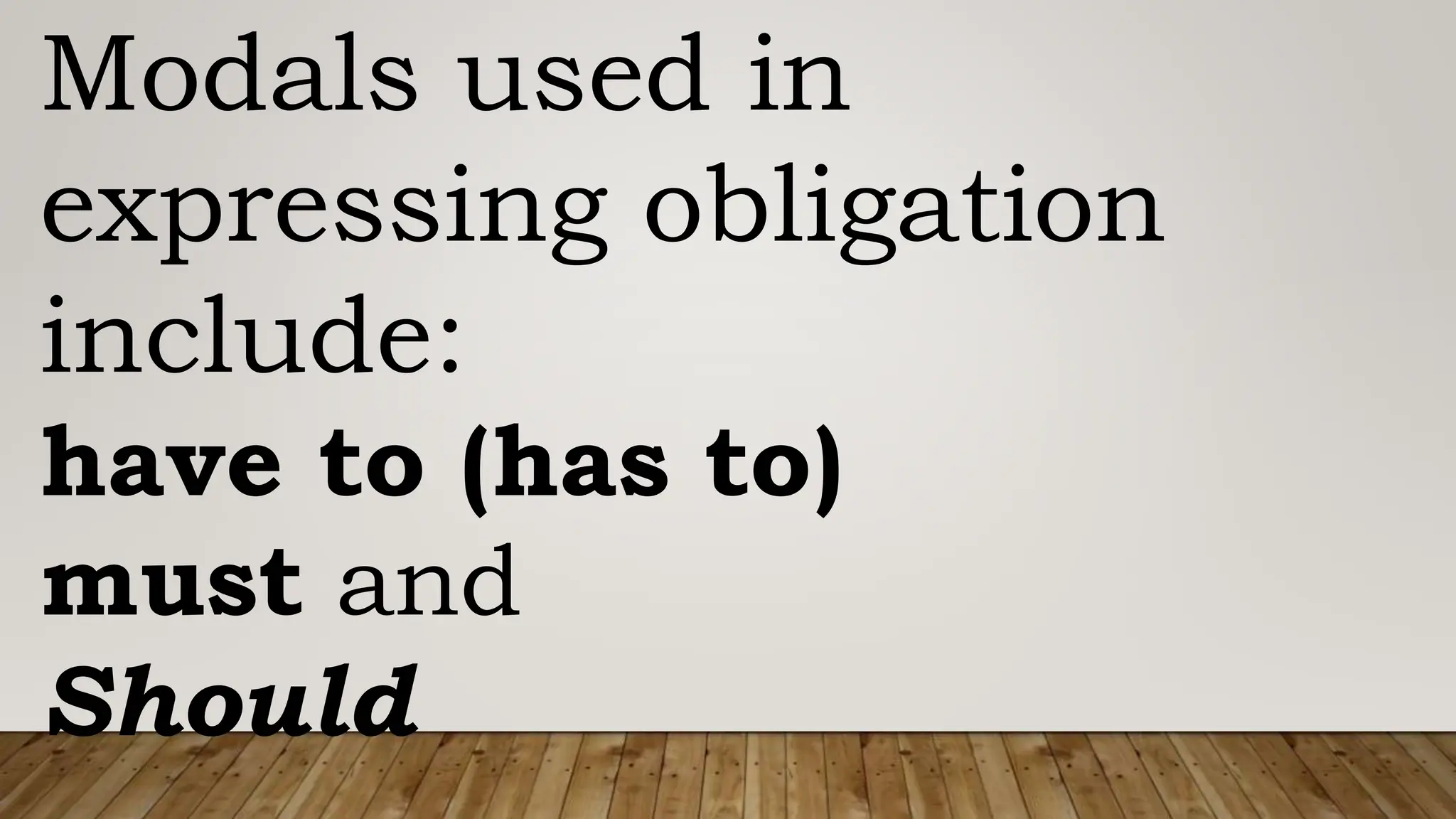 Express permission, obligation, and prohibition | PPTX