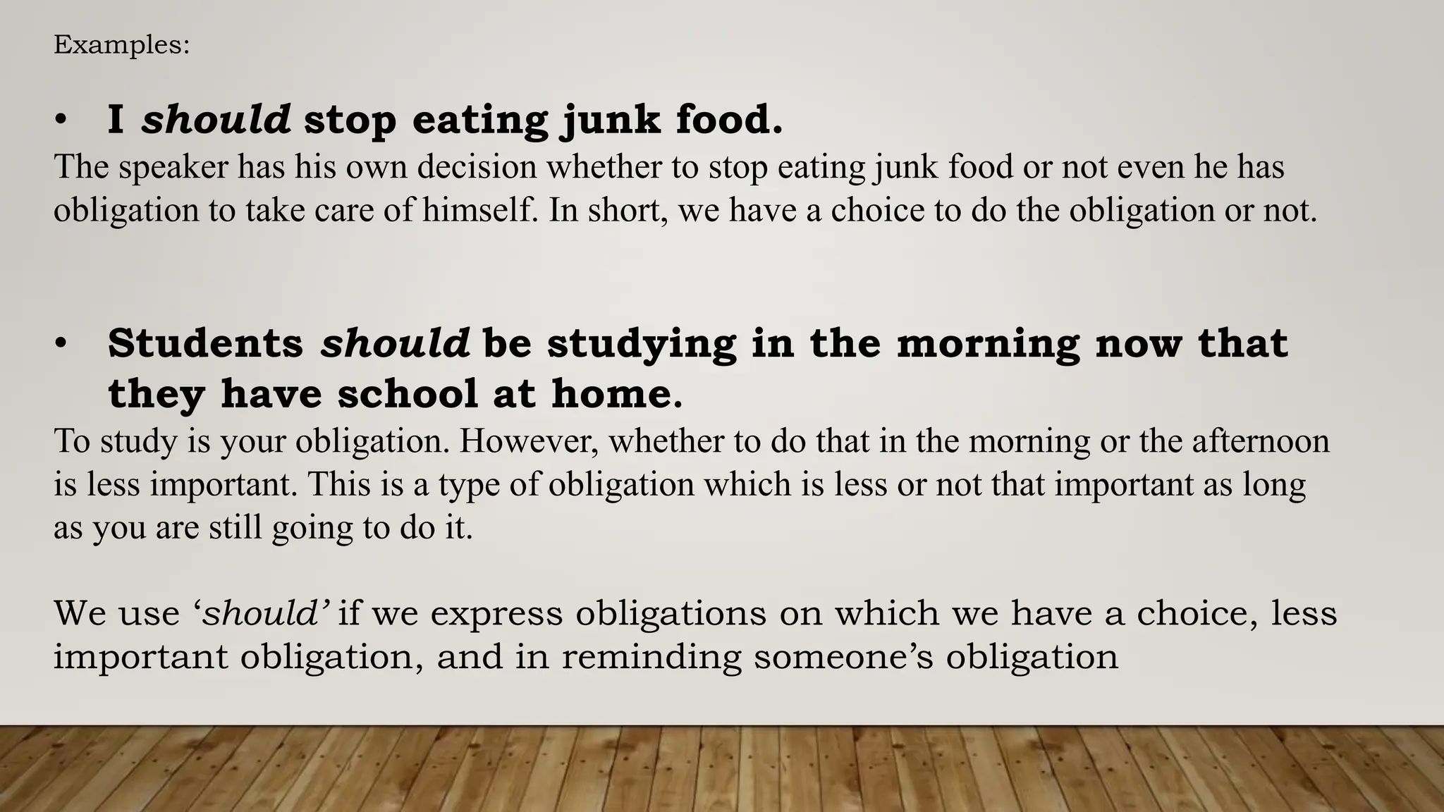 Express permission, obligation, and prohibition | PPTX