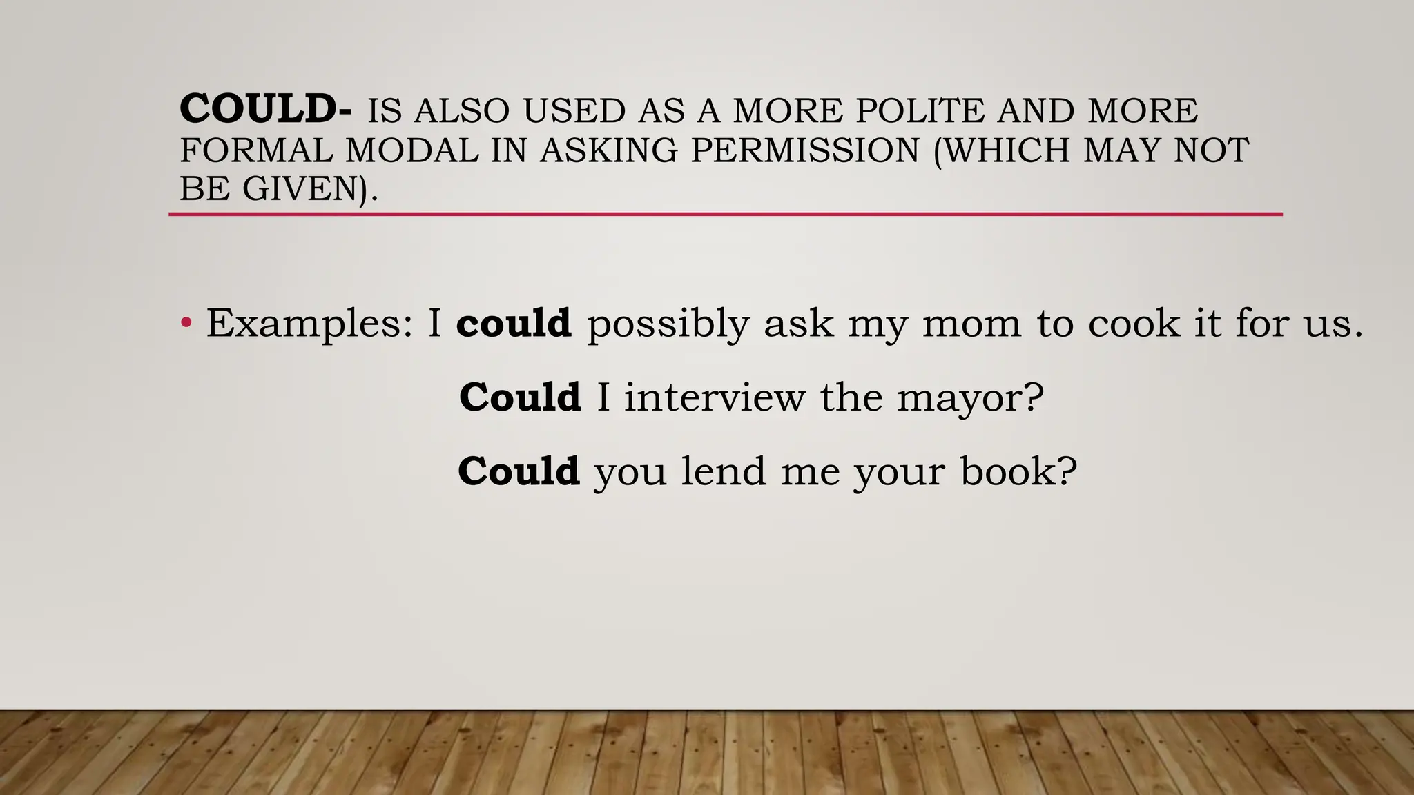 Express permission, obligation, and prohibition | PPTX