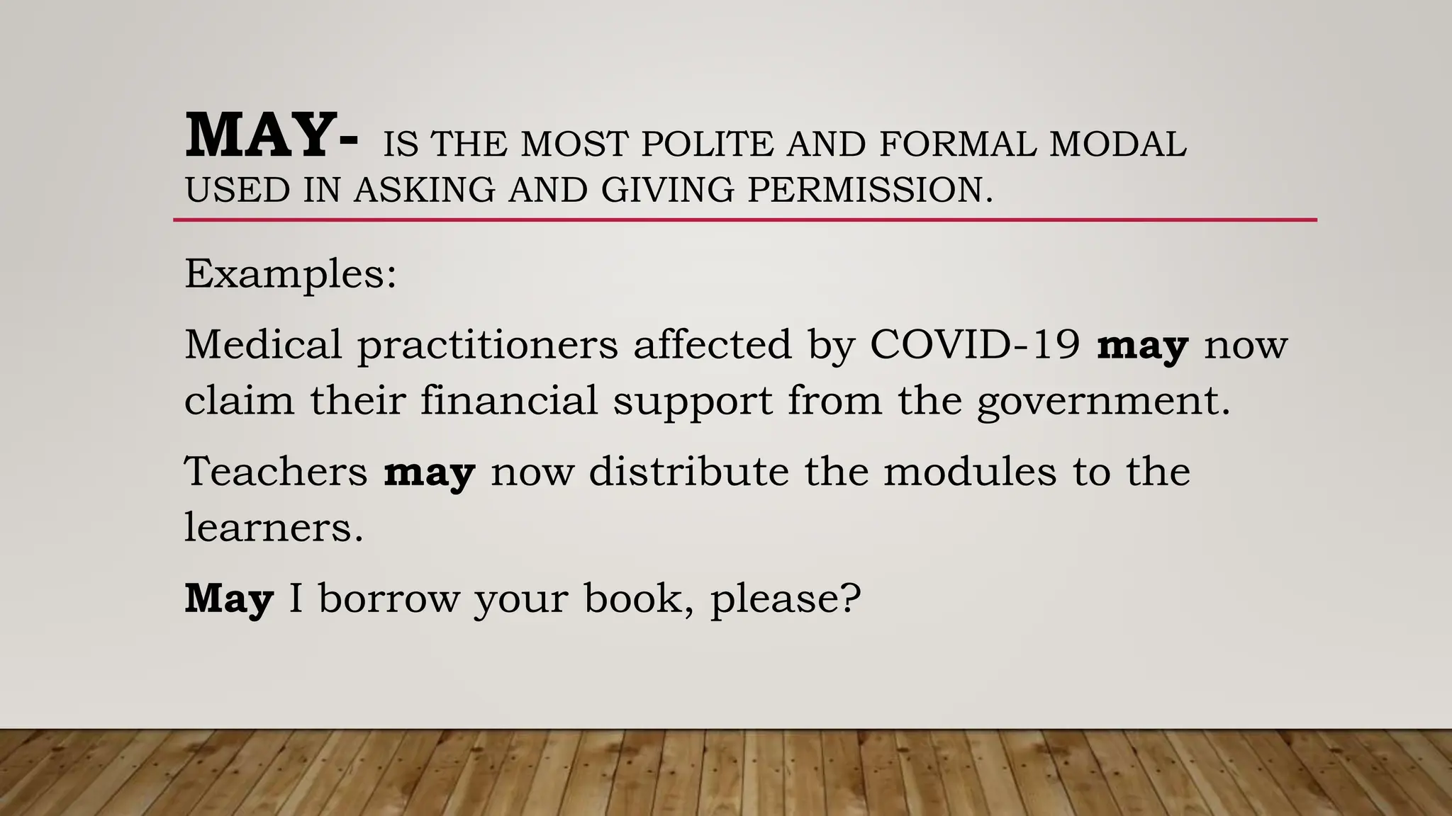 Express permission, obligation, and prohibition | PPTX