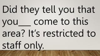 Express permission, obligation, and prohibition | PPTX