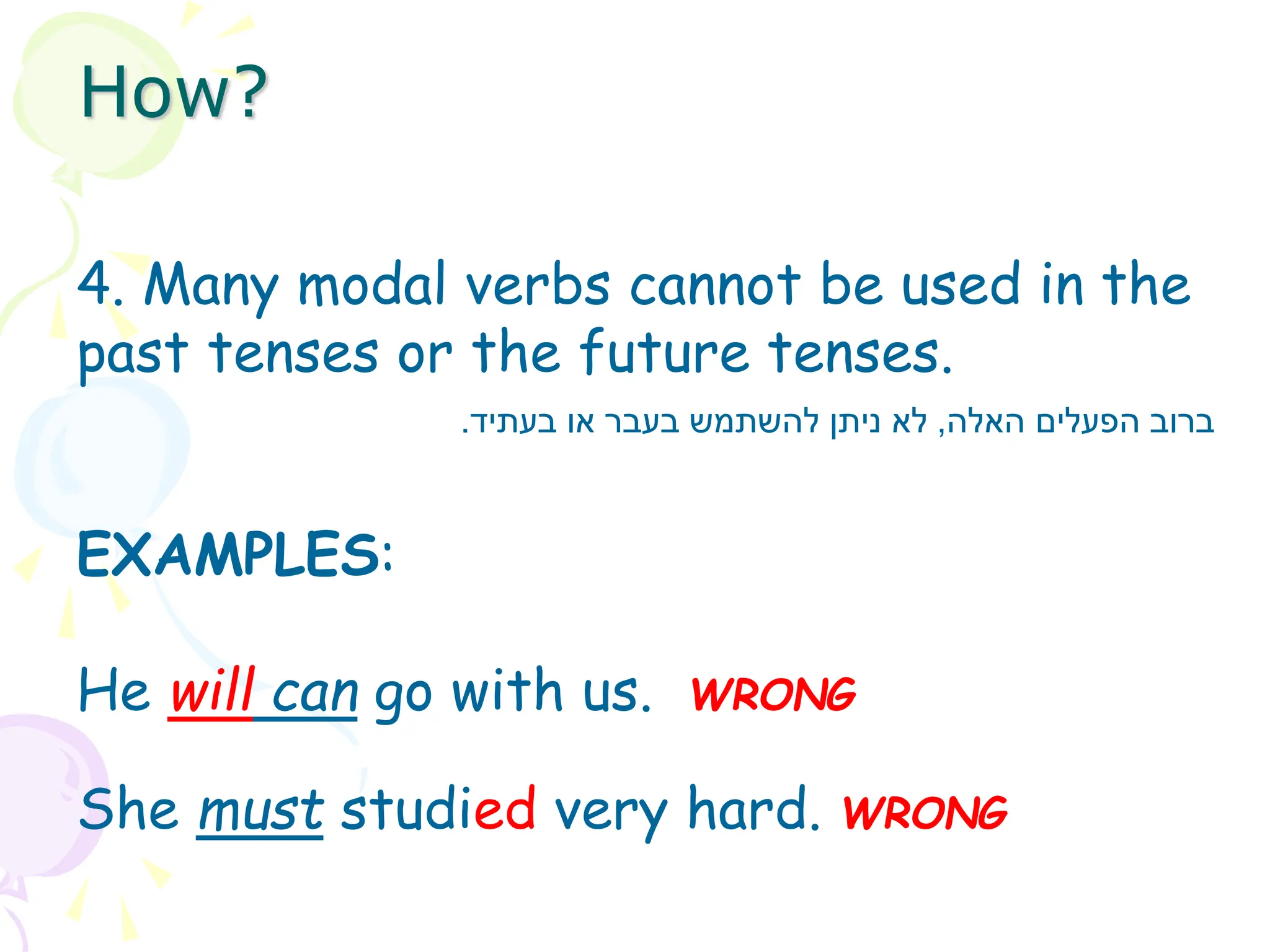 Modals and semi modals powerpoint presentation | PPT