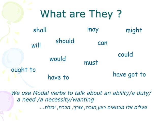 Modals and semi modals powerpoint presentation | PPT | Desserts and ...