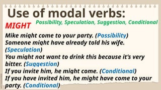 Modals and their functions for Grade 9 Lessons | PPTX
