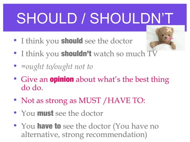 Modals of obligation | PPT