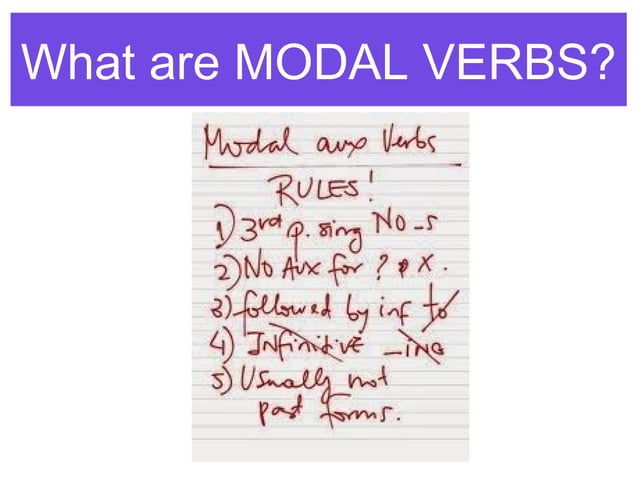 Modal Verbs | PPT
