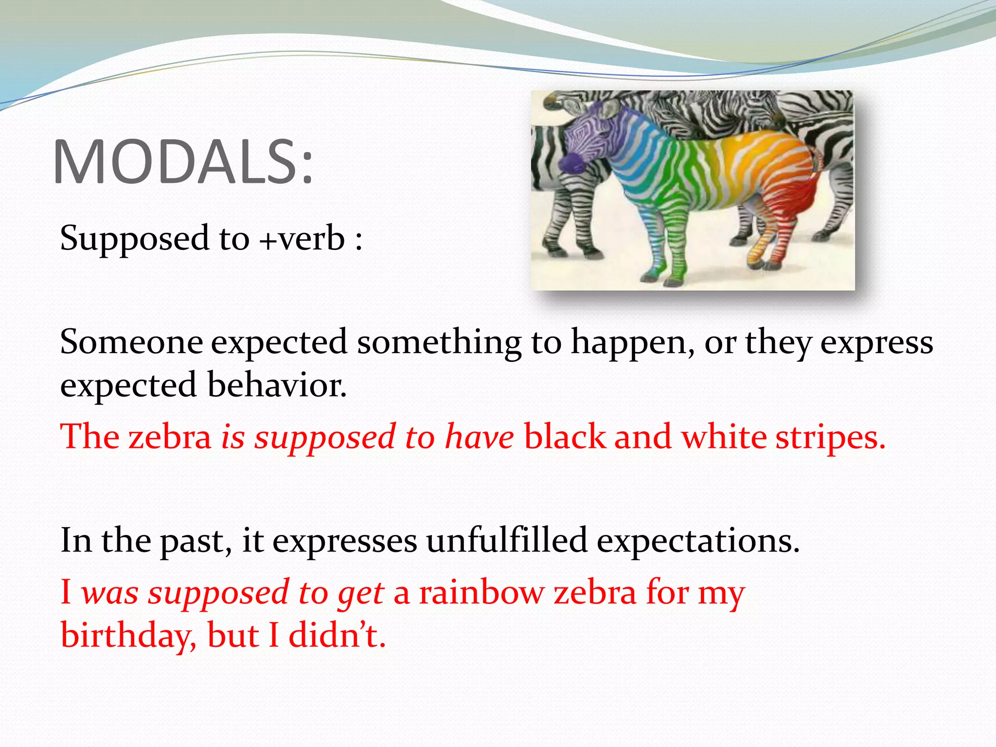 Past Modals Powerpoint | PPTX