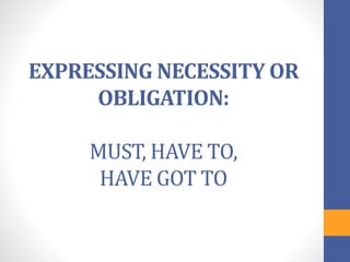 Modals - Part 2 | PPTX