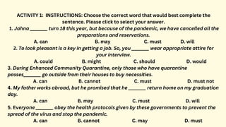 LESSON ON MODALS AND OPINON MAKING SIGNALS | PPT