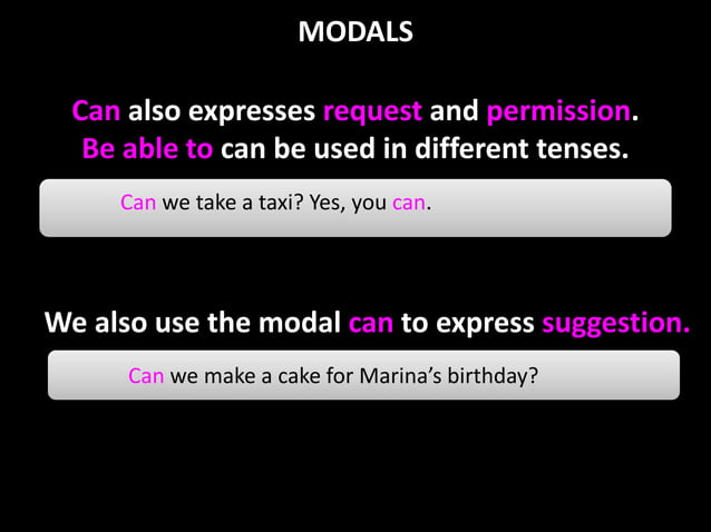 Modals and modal perfects | PPT