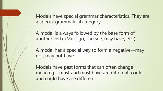 Modals and phrasal modals