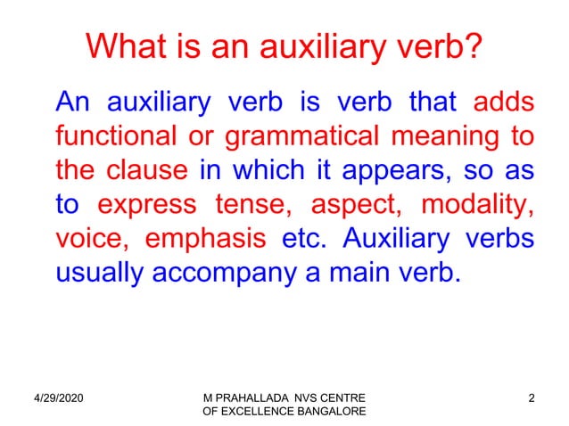Modals auxiliary verbs | PDF