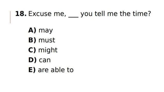 Grade 8 Exercises on Modals (multiple choice) | PPTX