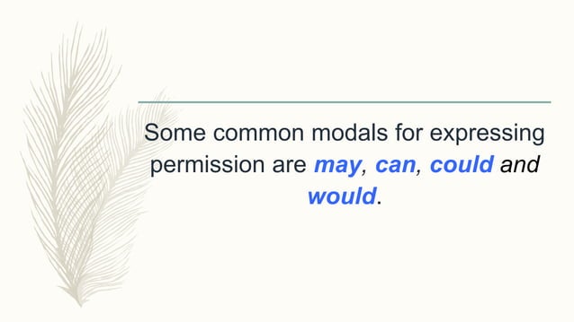 Modals expressing permission | PPTX | Travel Preparation and Advice ...