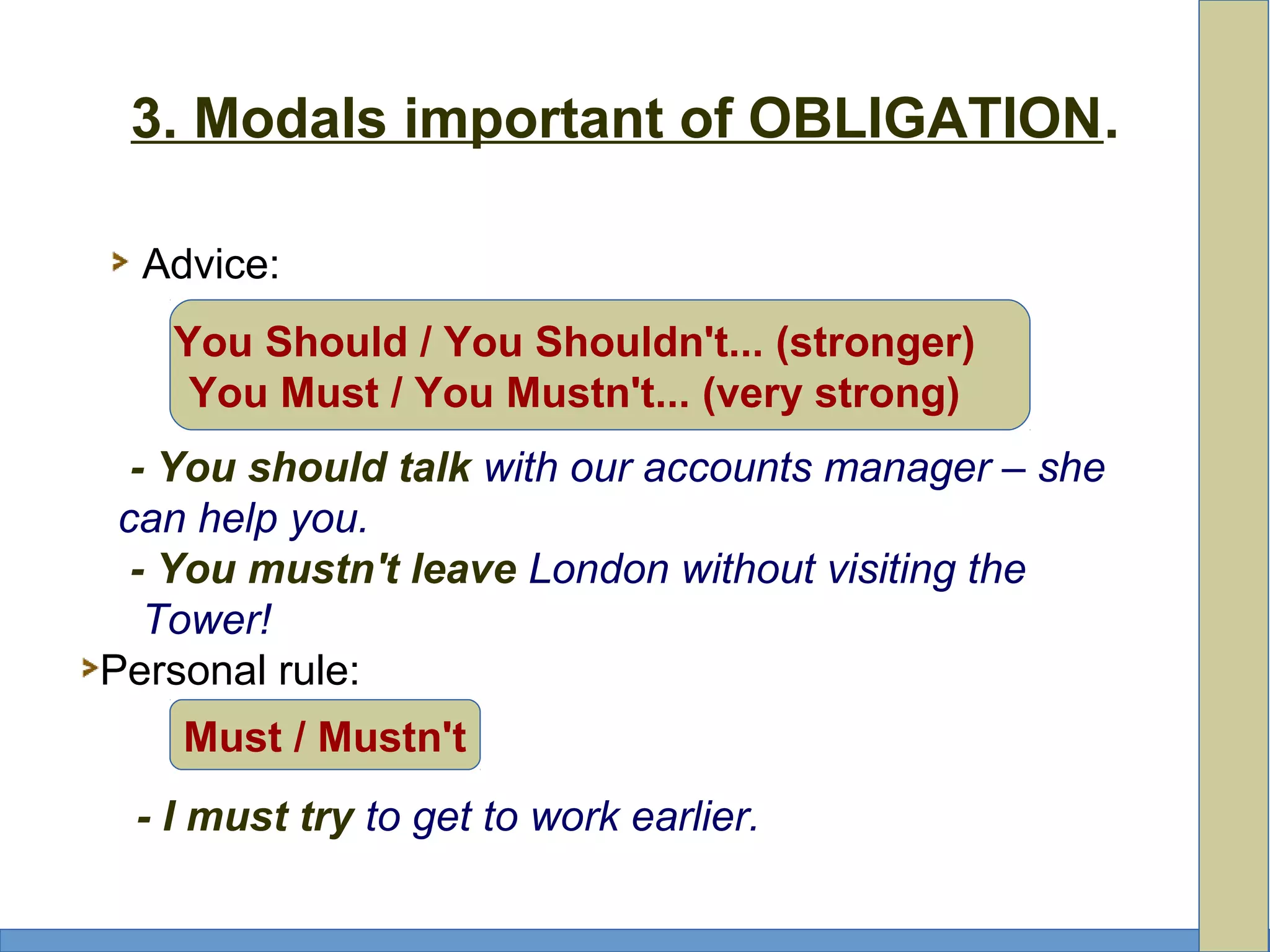 Modals for politeness and possibility (Intelligent business book) | PPS