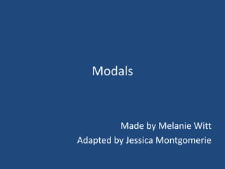 Modals intro and songs | PPTX