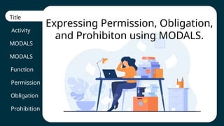 MODALS , MODAL VERBS IN ENGLISH 9 LESSON 1 q1 | PPT