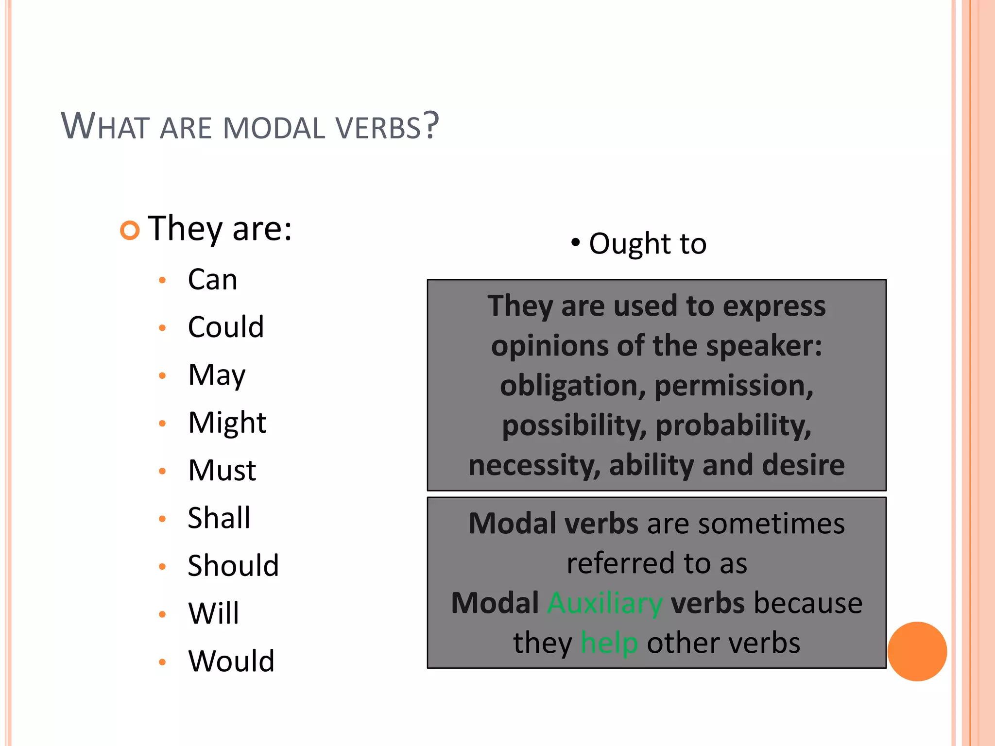 Modals obligation | PPT