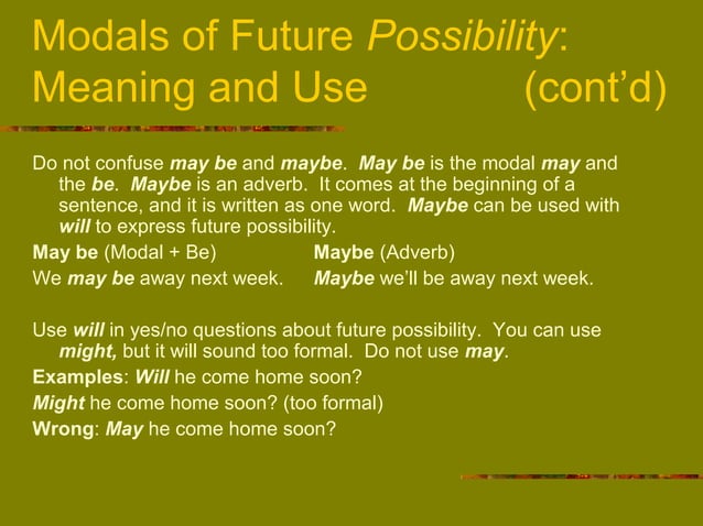 Modals of ability_and_possibility_ppp | PPT | College Planning ...