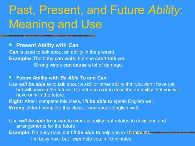 Modals of ability_and_possibility_ppp | PPT | College Planning ...