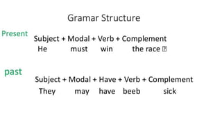 Modals of deduction | PPTX