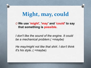 Modals and expressions of deduction | PPTX