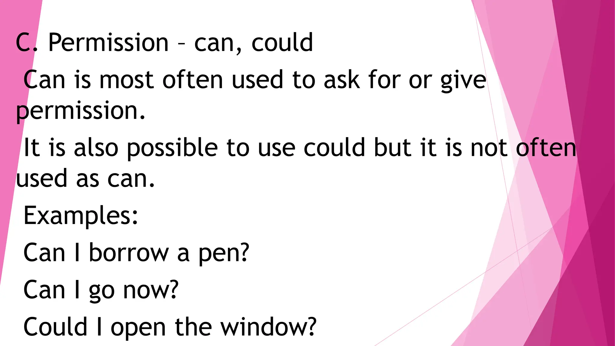 modals of obligation, prohibition, permission.pptx