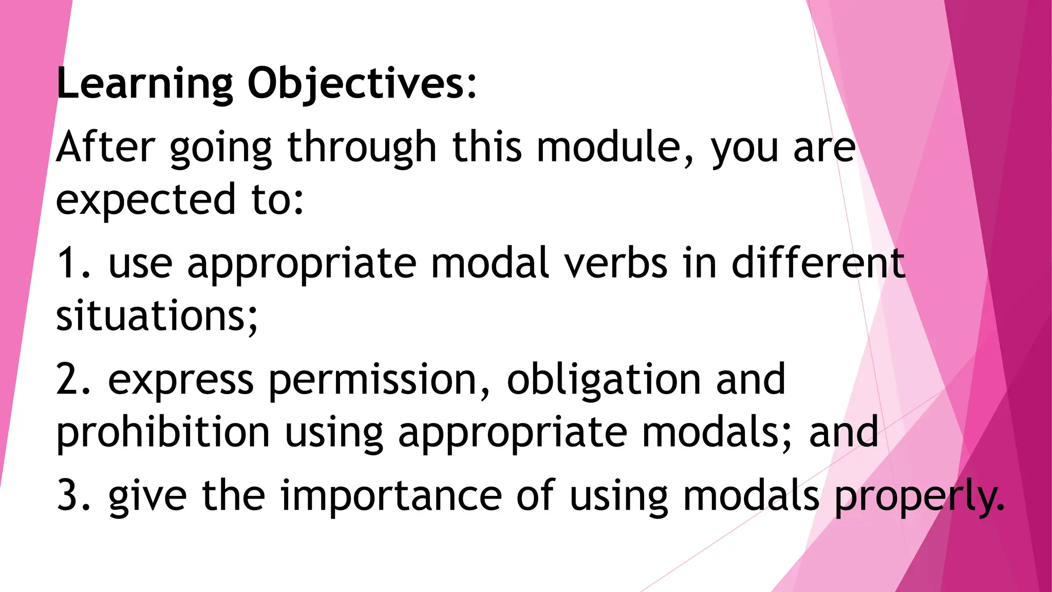 modals of obligation, prohibition, permission.pptx