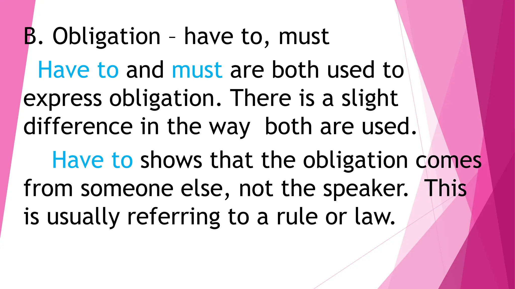 modals of obligation, prohibition, permission.pptx