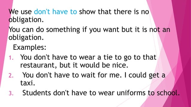 modals of obligation, prohibition, permission.pptx | Law