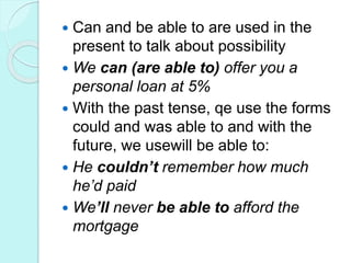 Modals of possibility | PPTX