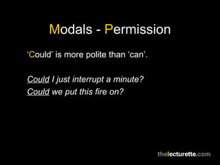 Modals - Permission | PPT