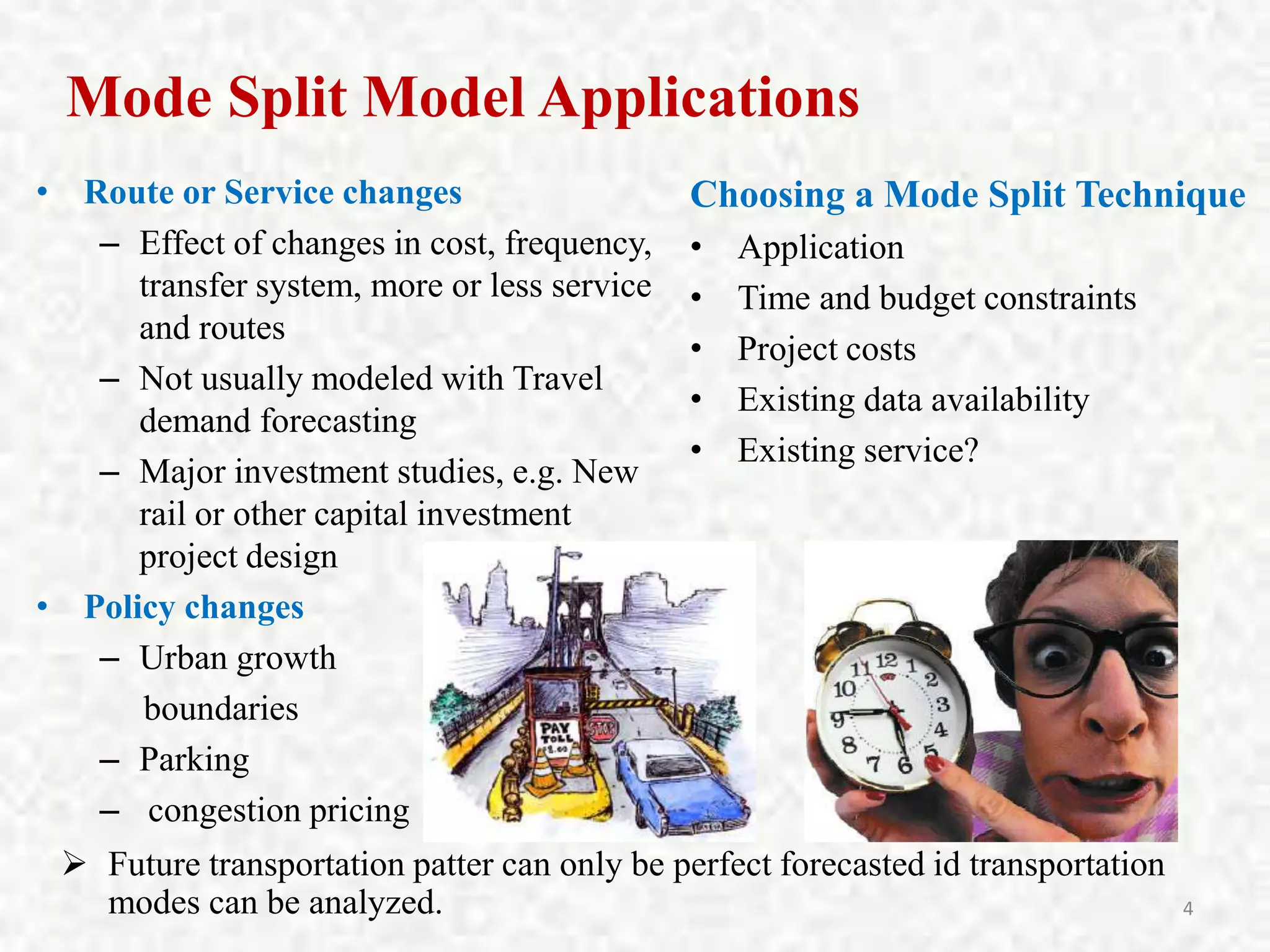 Modal split analysis | PPTX