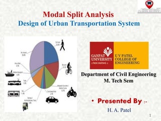 Modal split analysis | PPTX