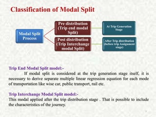Modal split analysis | PPTX